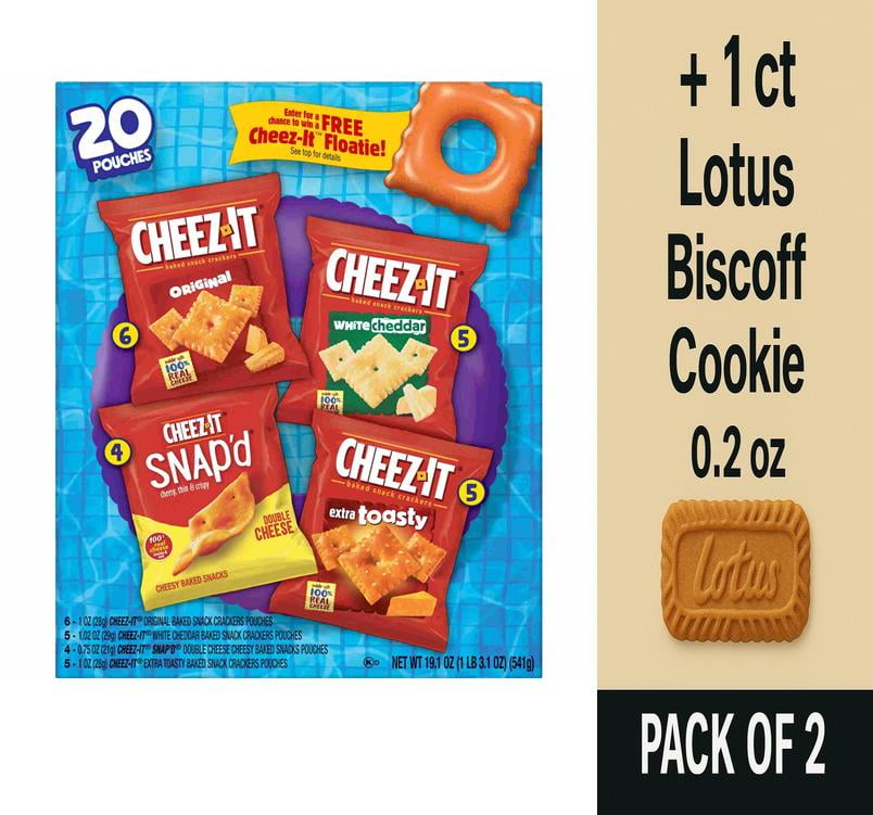 Cheez-It Variety Pack Cheese Crackers, 19.1 oz - 20 ct - Pack of 1 ...