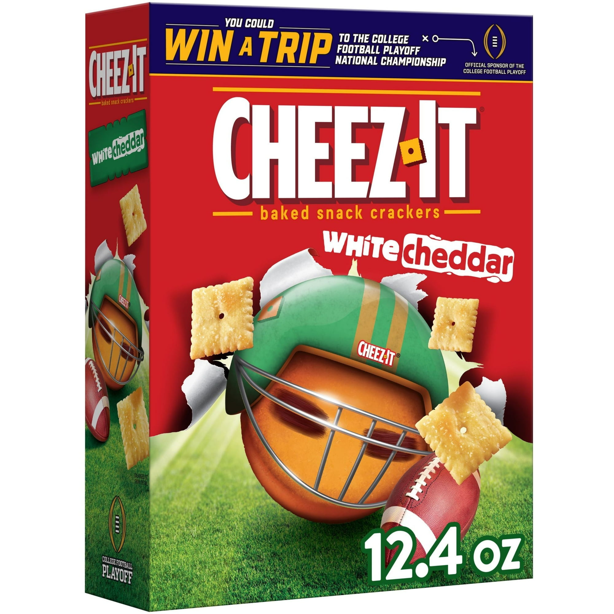 Cheez-It White Cheddar Cheese Crackers, Baked Snack Crackers, 12.4 oz ...
