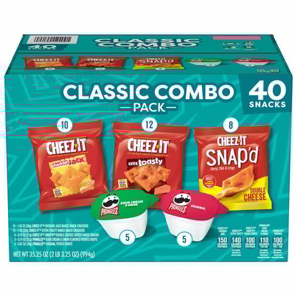 Cheez-It and Pringles Classic Combo Pack, 40-count - Walmart.com