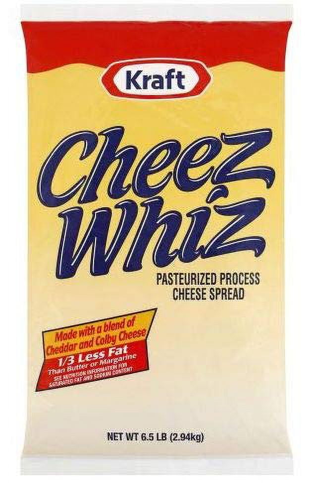 Cheez Whiz - Pasteurized Process Cheese Spread, 6.5 lb Pouch - Walmart ...