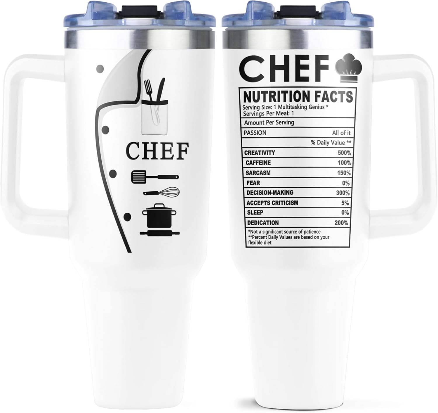 Chef 40oz Tumbler Gifts for Chefs, Cooking Lovers, Culinary Birthday ...