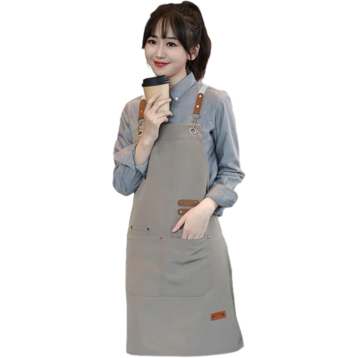 Chef Apron-Cross Back Apron for Men Women with Adjustable Straps and ...