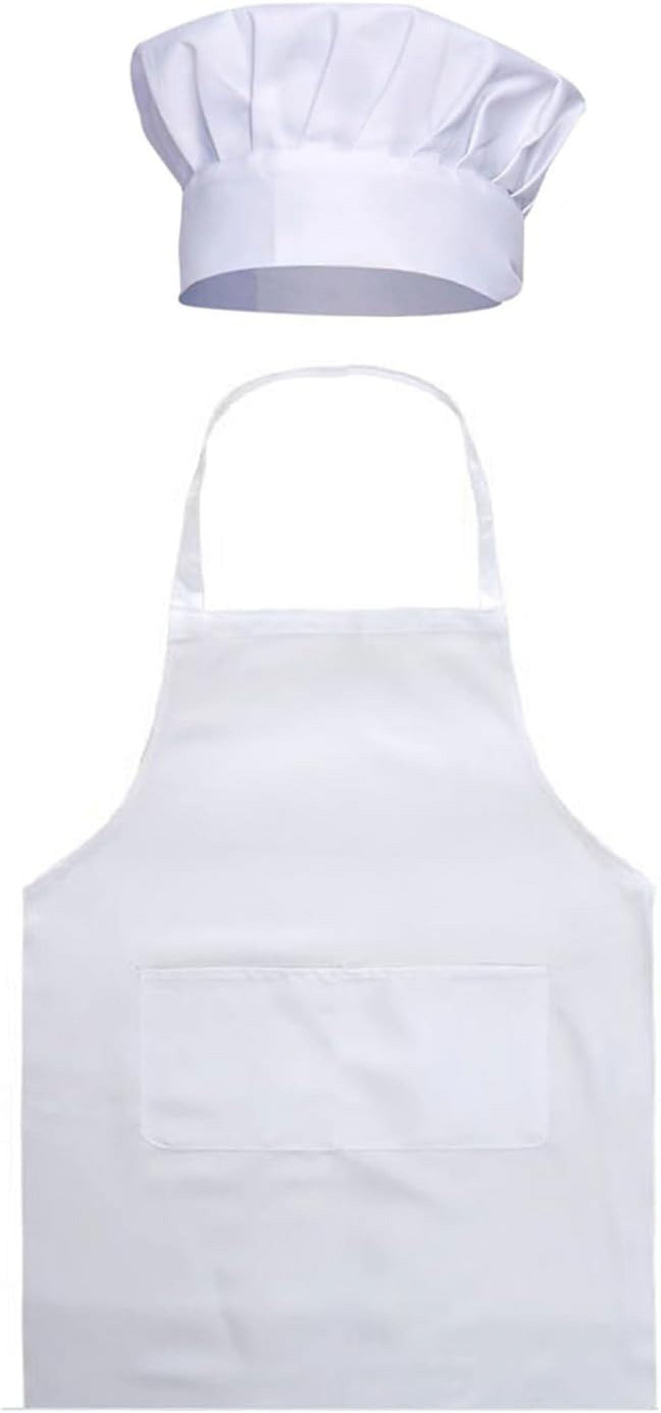 Chef Apron Hat Set Adjustable Apron with Butcher Hat Baker Costume for ...
