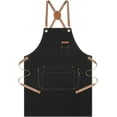 Chef Apron for Men Women with Gift Box Pack, Cross Back Apron with ...