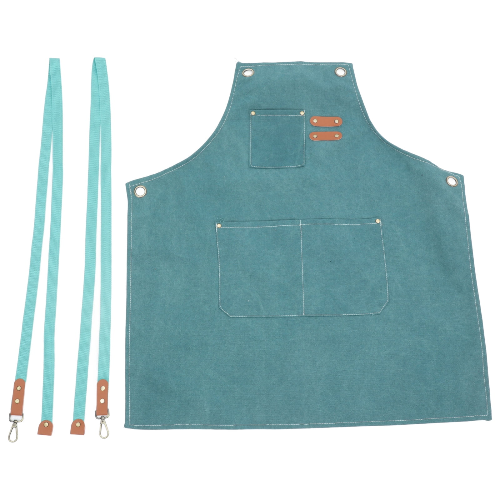 Homoyoyo Waterproof Oil Resistant Canvas Apron with Pocket for Home ...