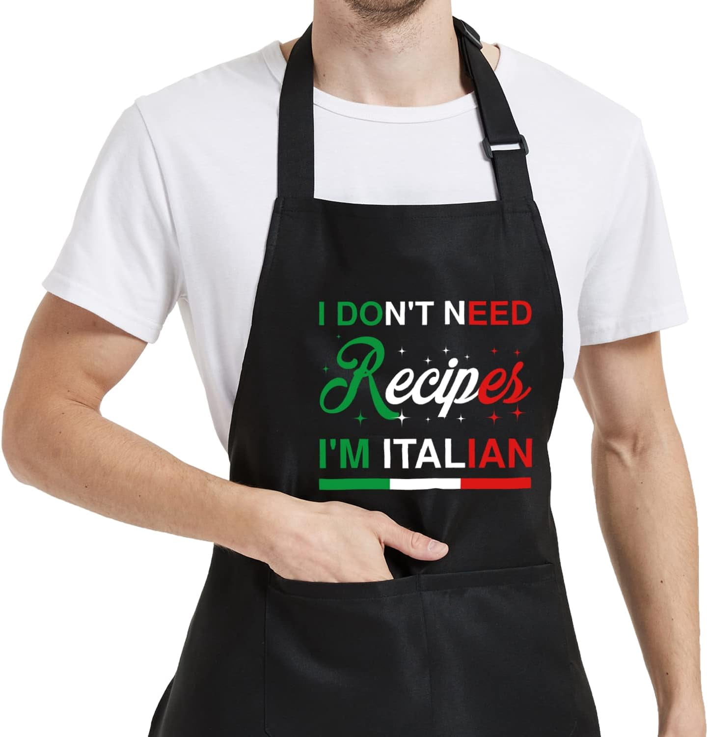 Chef Apron for Men - Italian Gifts for Women, Italian Party Decorations ...