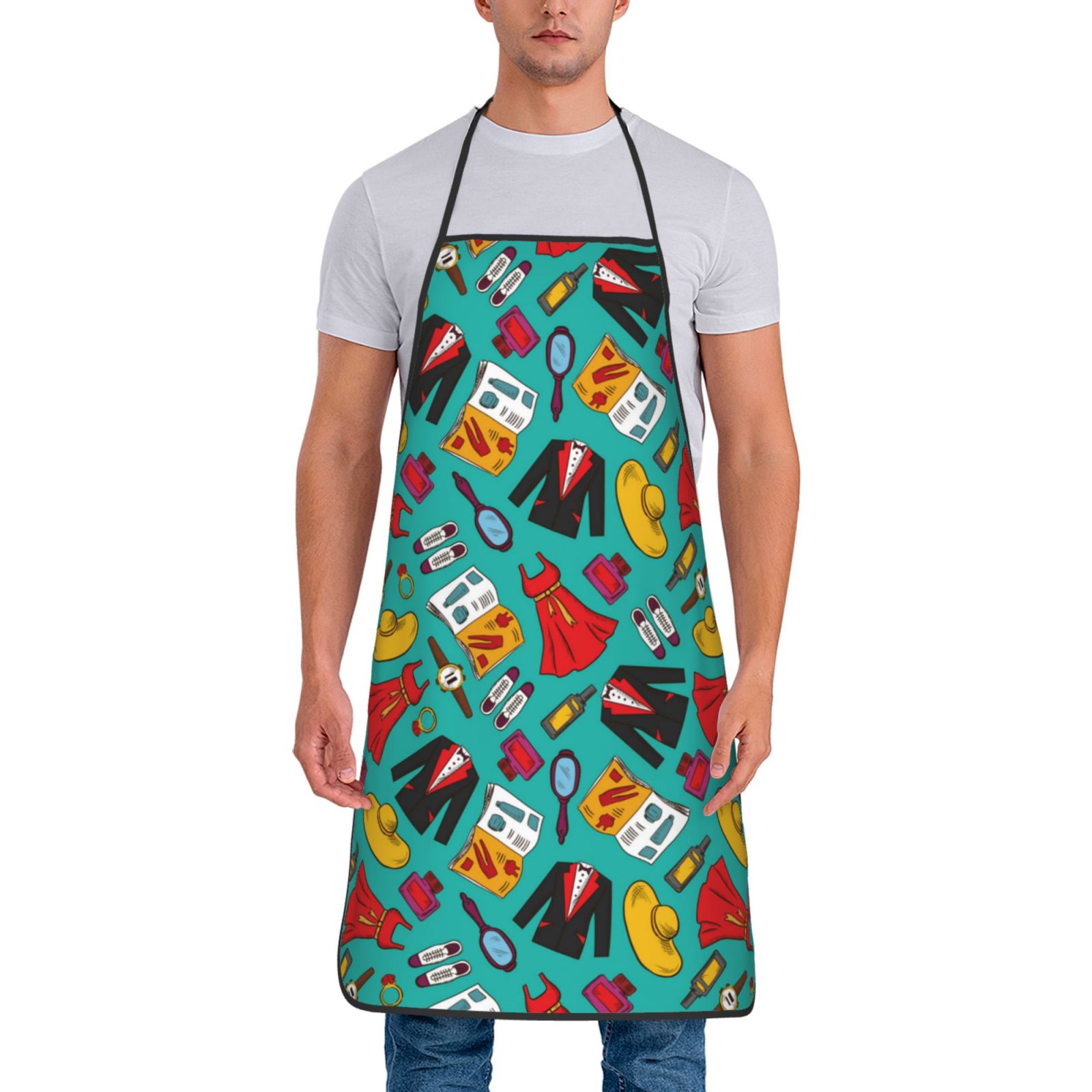 Chef Aprons for Men and Women - suit dress Oil-Resistant Bib Aprons for ...