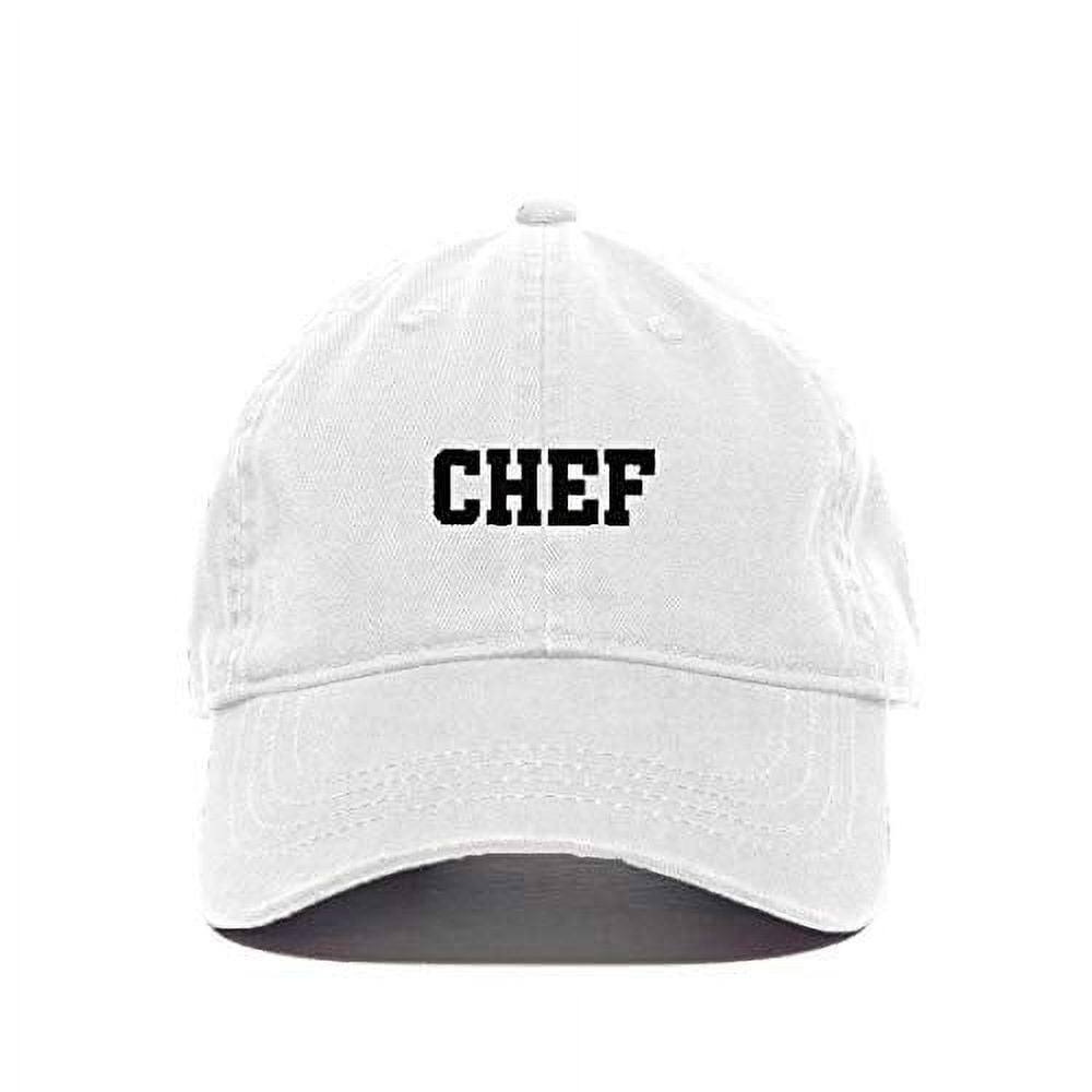 Chef Baseball Cap Embroidered Cotton Adjustable Dad Hat White - Walmart.com