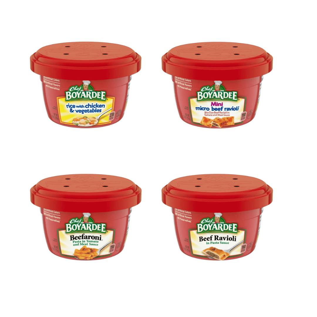 Chef Boyardee 12-Variety Pack Microwaveable Pasta Bowls – 7.5 oz Assorted Meals, Ready in 60 ...