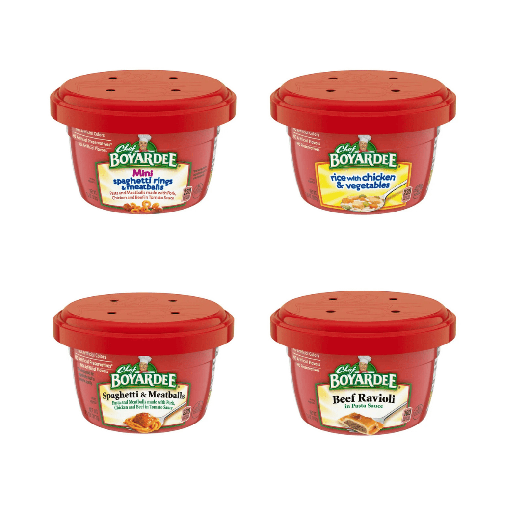 Chef Boyardee 7.5 oz Microwave Pasta Bowls – 12 Count Variety Pack ...
