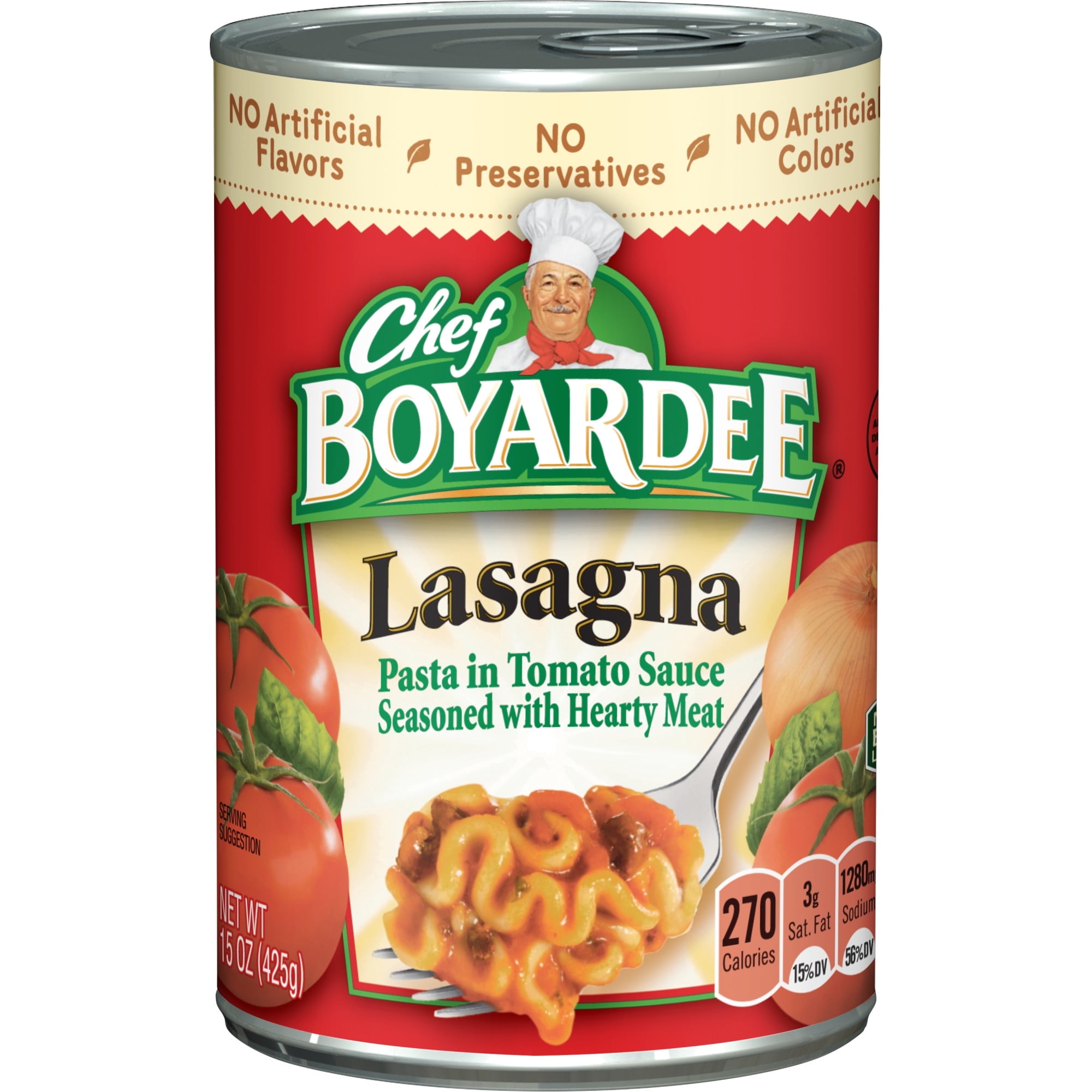 Chef Boyardee Beef Lasagna, Microwave Pasta, 15 oz (Pack of 4 ...