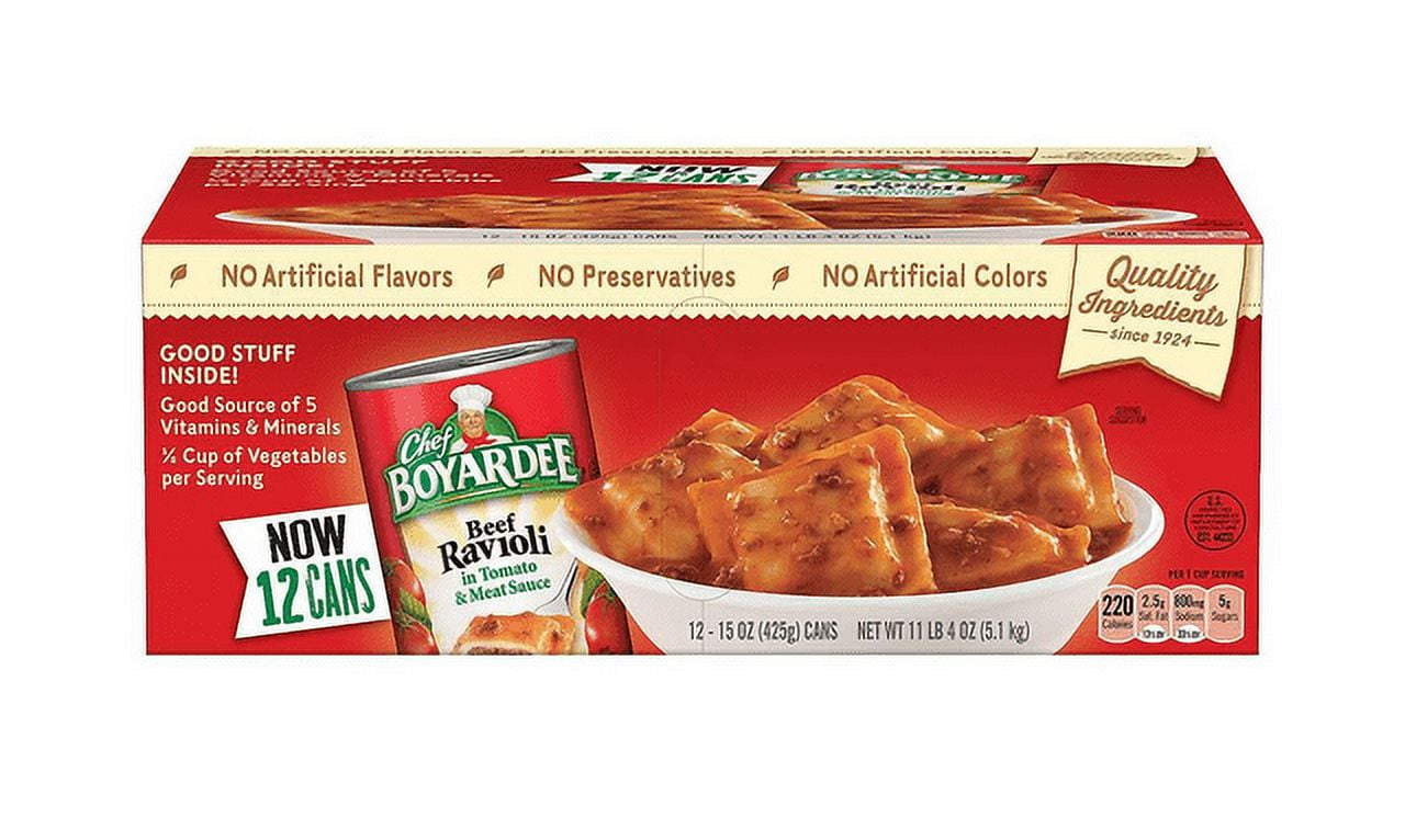 Chef Boyardee Beef Ravioli, 15 oz., 12 Pack Grocery Food - Walmart.com