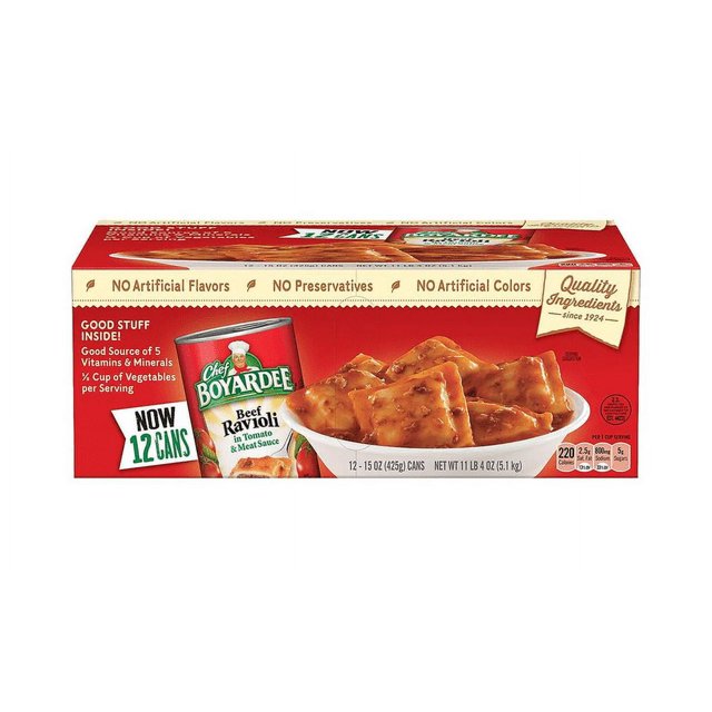 Chef Boyardee Beef Ravioli, 15 oz., 12 Pack Grocery Food - Walmart.com