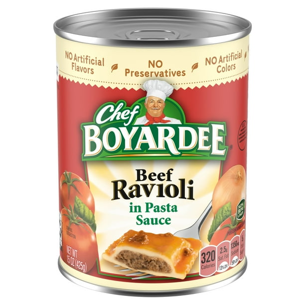 Chef Boyardee Brand Beef Ravioli Canned Pasta - 15oz Pack Food Grocery ...