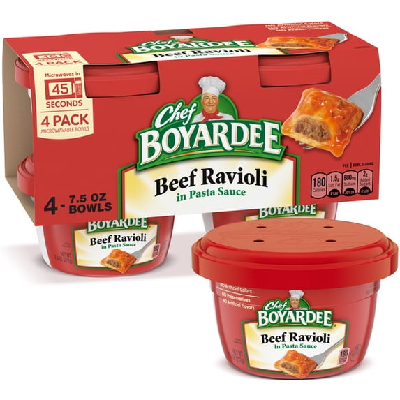 Chef Boyardee Beef Ravioli Microwave Meal - Walmart.com