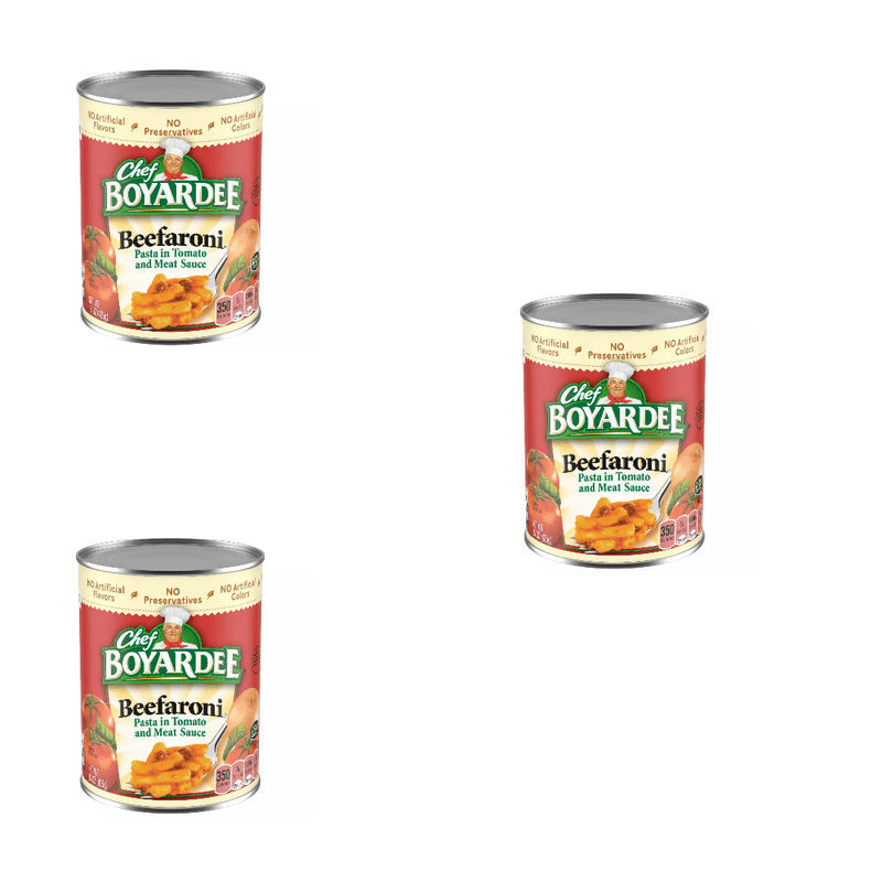 Chef Boyardee Beefaroni,15 oz Pack of 3,"Beefaroni Pasta, Canned Entree, Chef Boyardee Meal ...