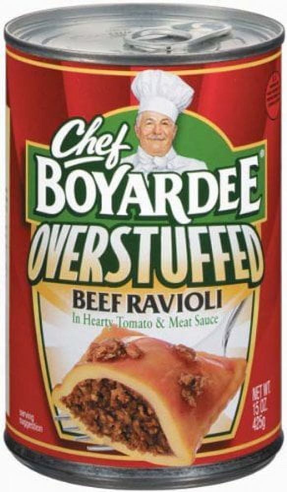 Chef Boyardee, Big Beef Ravioli, Overstuffed, 15oz Can (Pack of 6 ...