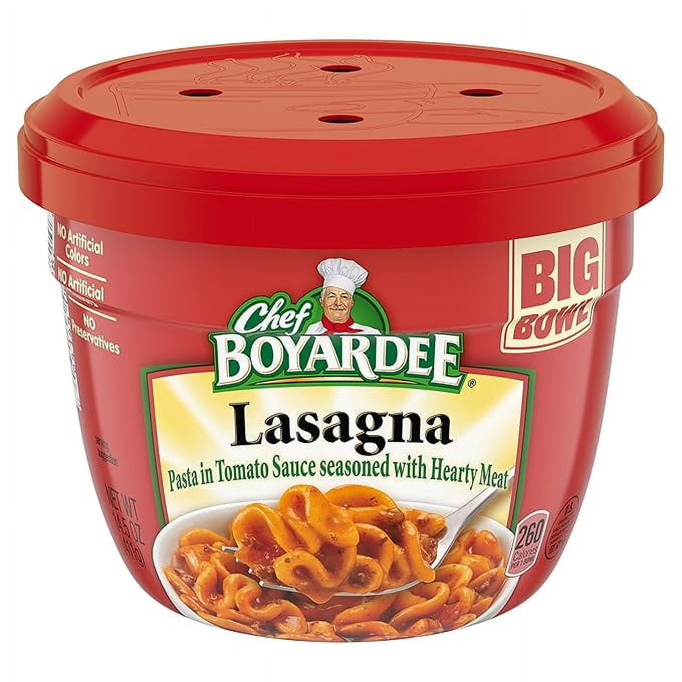 Chef Boyardee Lasagna, Pasta in Chunky Tomato Sauce Seasoned with Meat ...