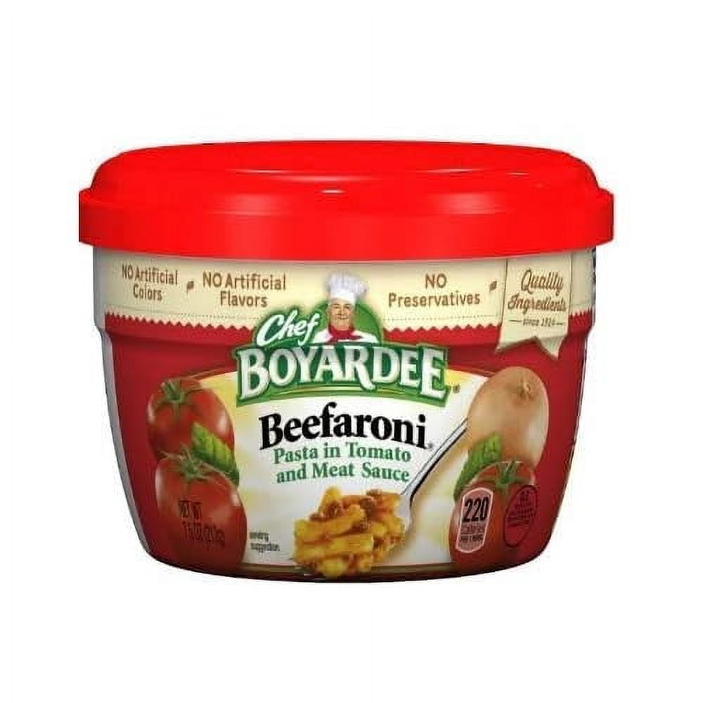Chef Boyardee Microwavable Beefaroni 7.5 Oz. - 4 Pack - Walmart.com