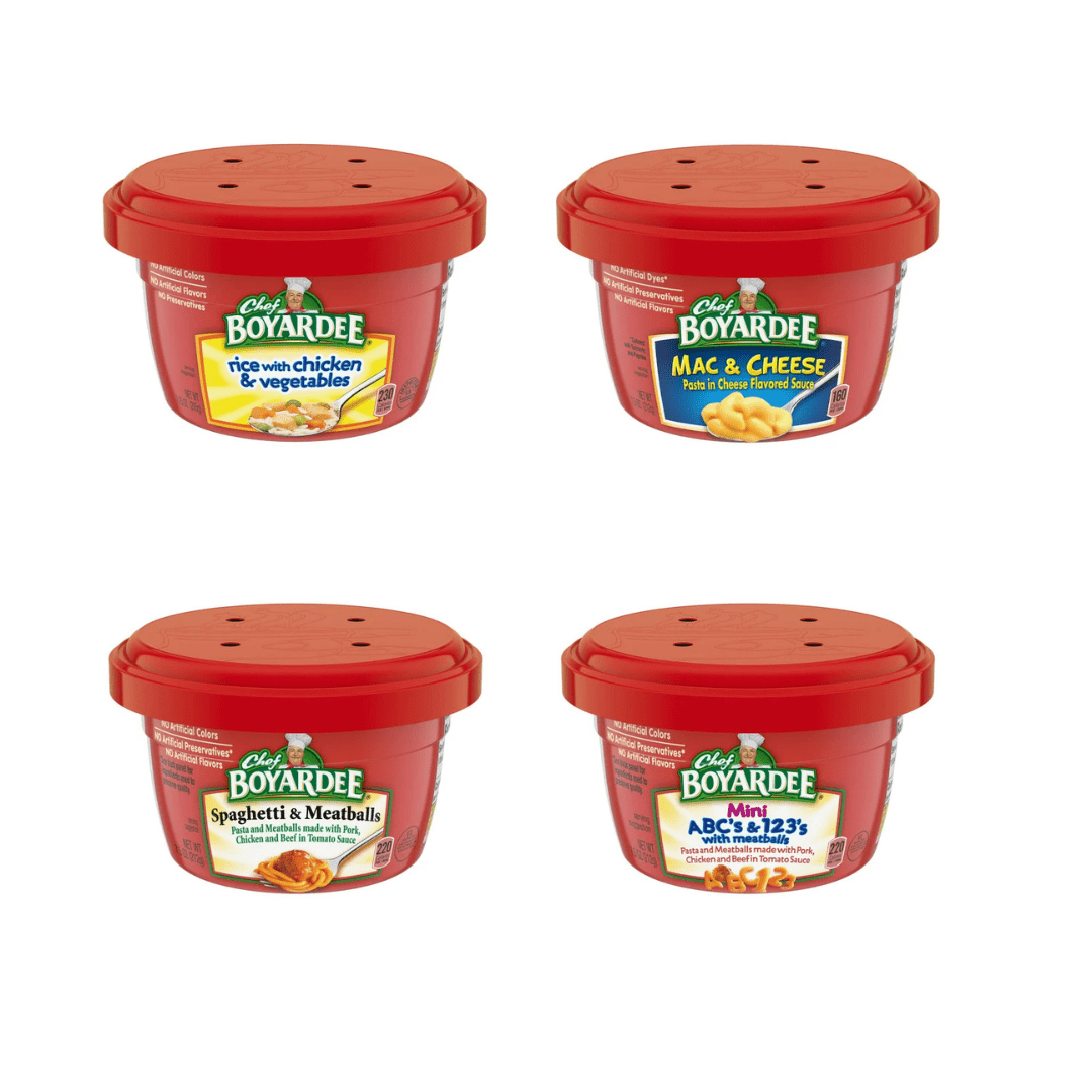 Chef Boyardee Microwavable Pasta Bowls – 7.5 oz, 12-Pack Variety of ...