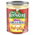 Chef Boyardee Mini ABC's & 123's Pasta in Tomato & Cheese Sauce 15 oz ...