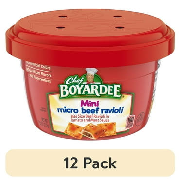 Chef Boyardee Beef Ravioli (Pack of 18) - Walmart.com