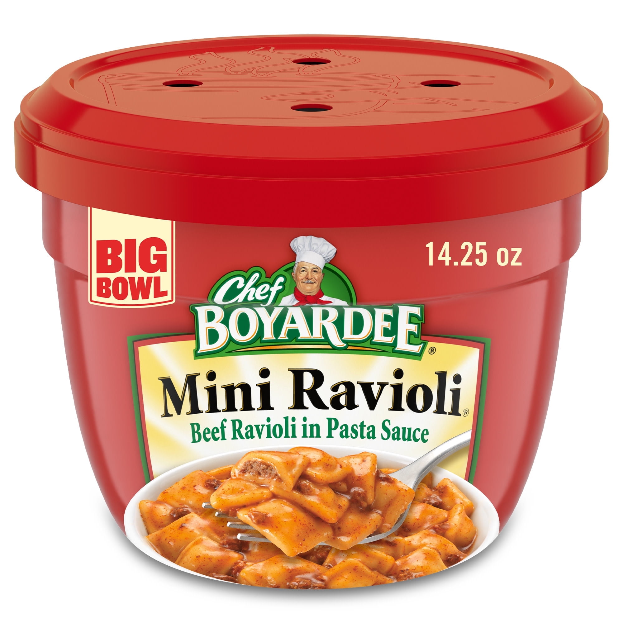Chef Boyardee Mini Ravioli, Beef Ravioli in Pasta Sauce, 14.5 oz (Pack ...