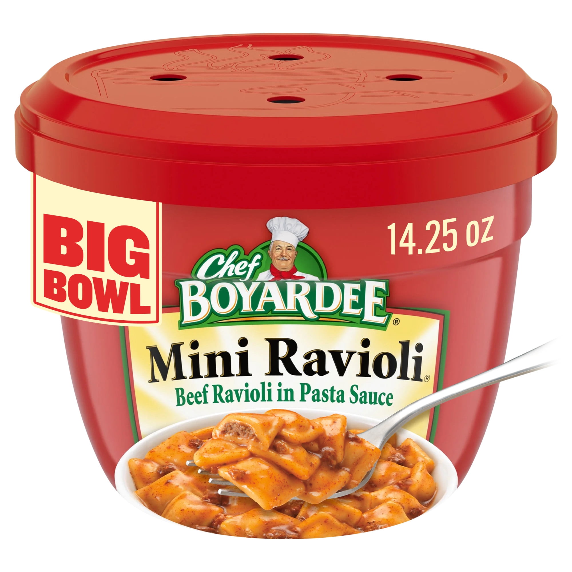 Chef Boyardee Mini Ravioli Beef Ravioli in Pasta Sauce 14.5 oz ...