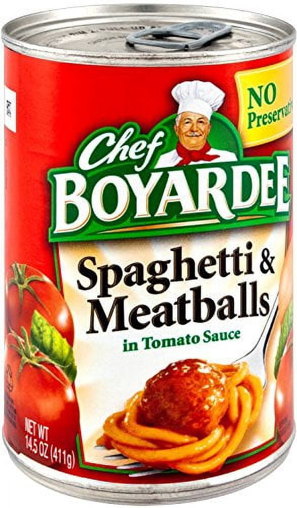 Chef Boyardee Spaghetti & Meatball Can, 15 oz - Walmart.com