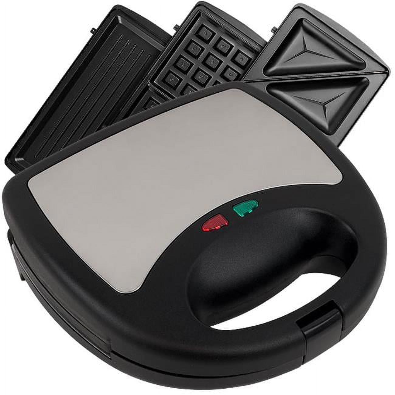 Chef Buddy 3 in 1 Sandwich Panini and Waffle Press - Walmart.com