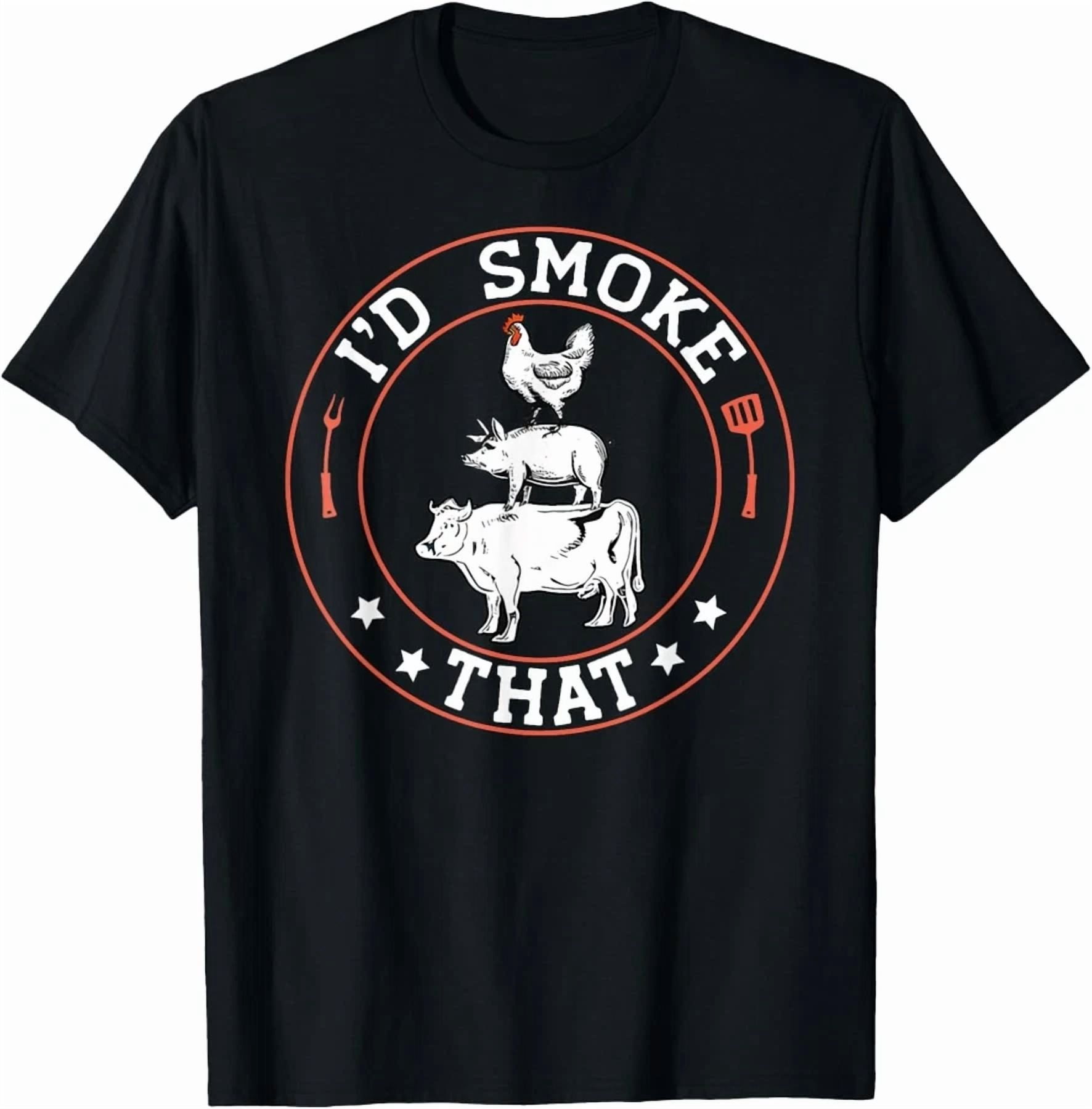 Chef Butcher BBQ Smoker I Would Smoke That Barbecue Pitmaster Graphic ...