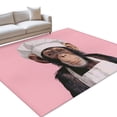 Chef Chimpanzee Area Rugs 6x9ft Animal Pink Background Floor Rug Non ...