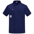Chef Coat Short Sleeve For Men Lightweight Chef Jacket Single Breasted ...