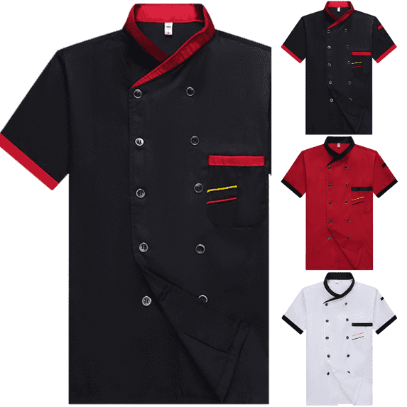 Chef Coat Stretch Lightweight Chef Jacket Soft Black Chef Coat Men ...