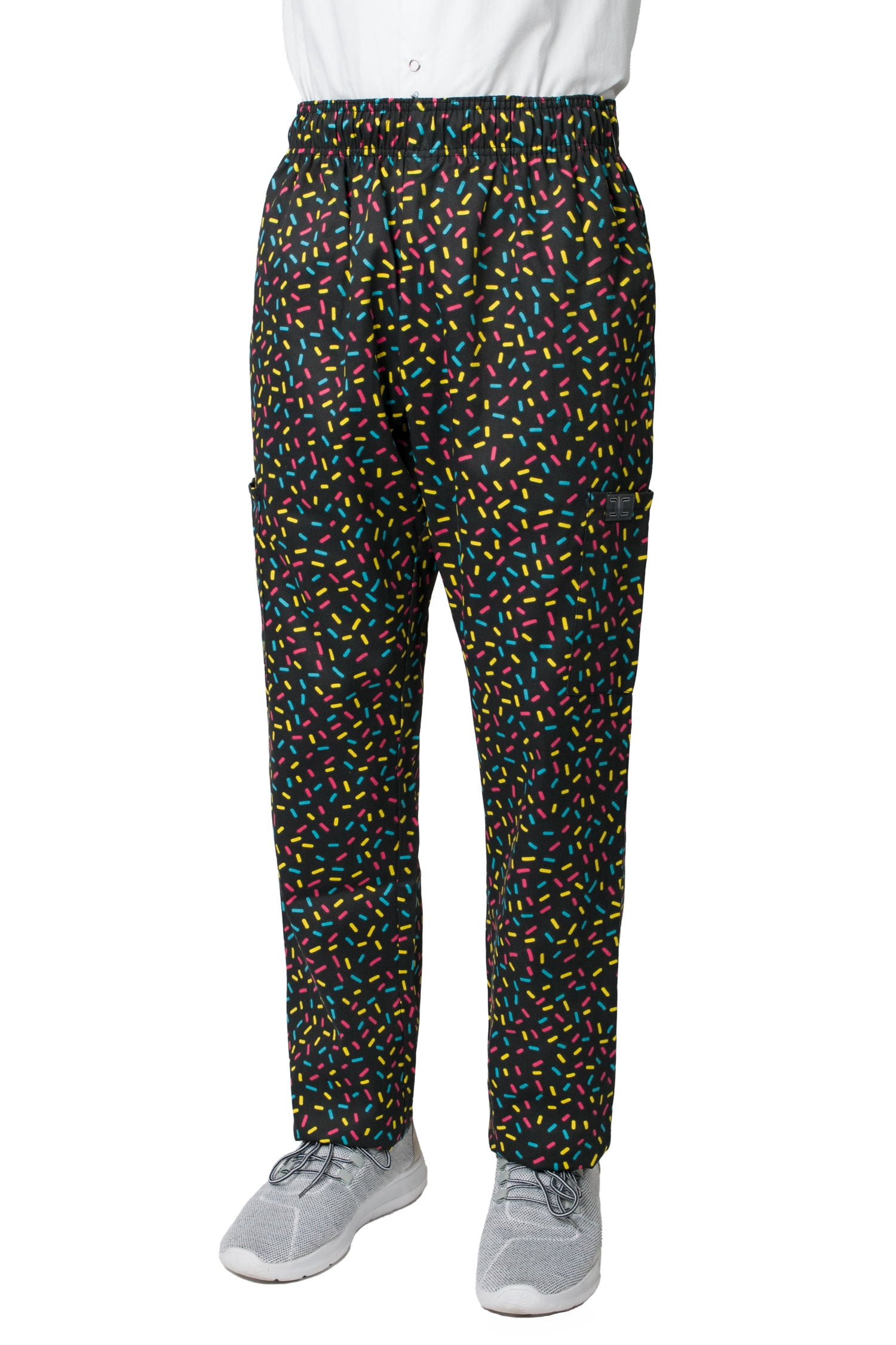 Chef Code Modern Fit Unisex Cargo Chef Pants, Elastic Waist, Sprinkle ...