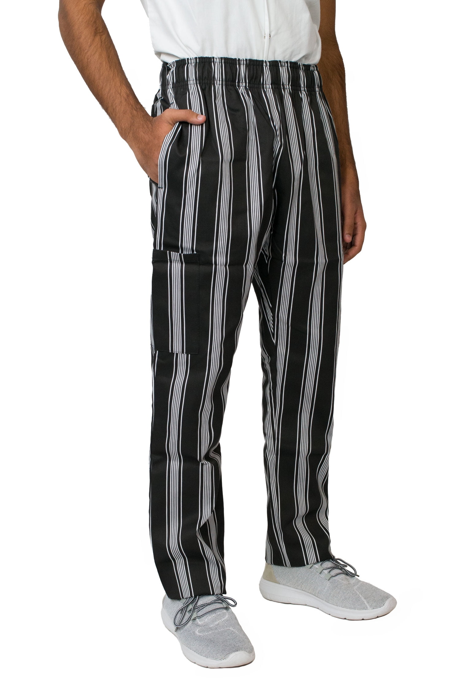 Chef Code Modern Fit Unisex Cargo Chef Pants, Elastic Waist, Triple ...