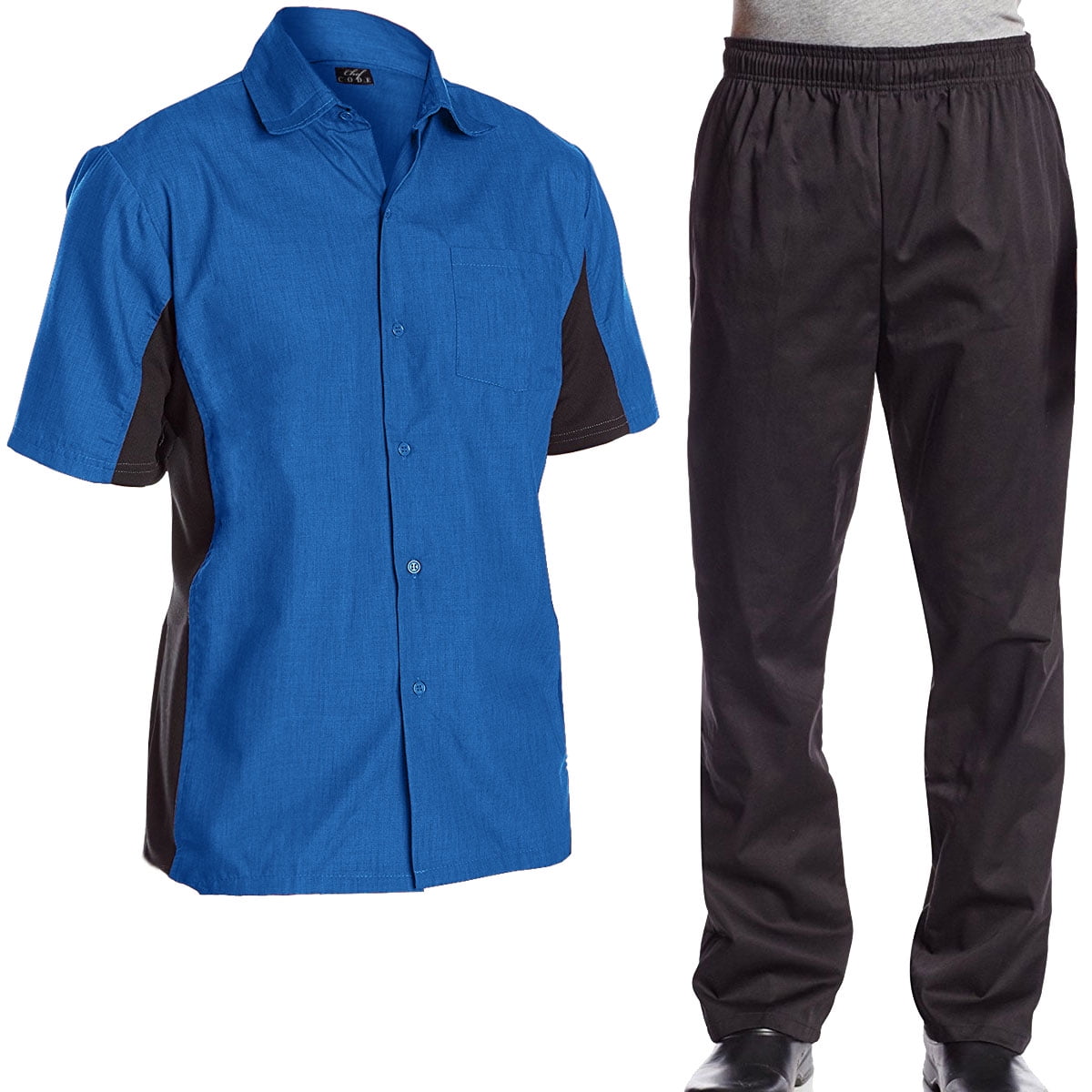 Chef Code Combo Pack, Cool Breeze Cook Shirt and Elastic Waist Chef ...