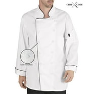 Chef Code Cool Breeze Side Vent Chef Coat, Burgundy, XS - Walmart.com