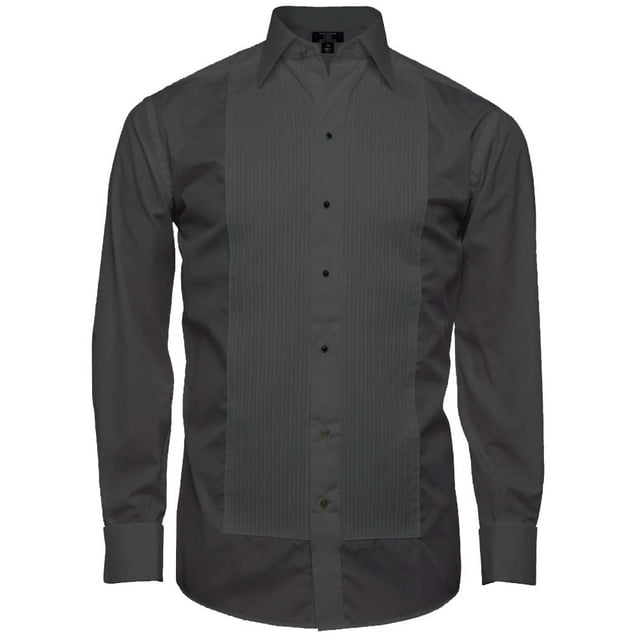 Chef Code Men's Tuxedo Shirt with 1/4" Pleats and Point Collar ...
