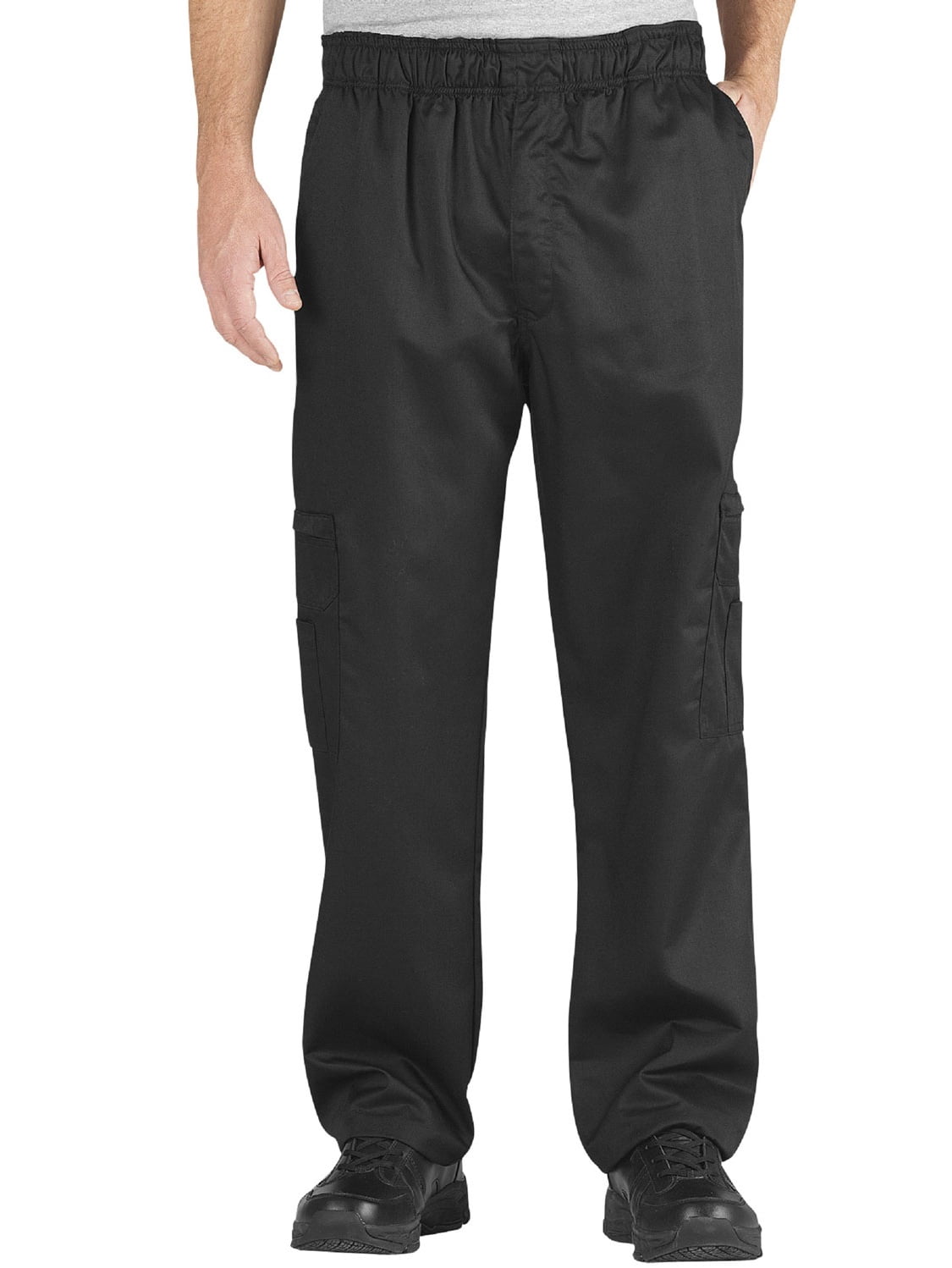 Chef Code Mens Black and White Check Cargo Chef Pant - Walmart.com