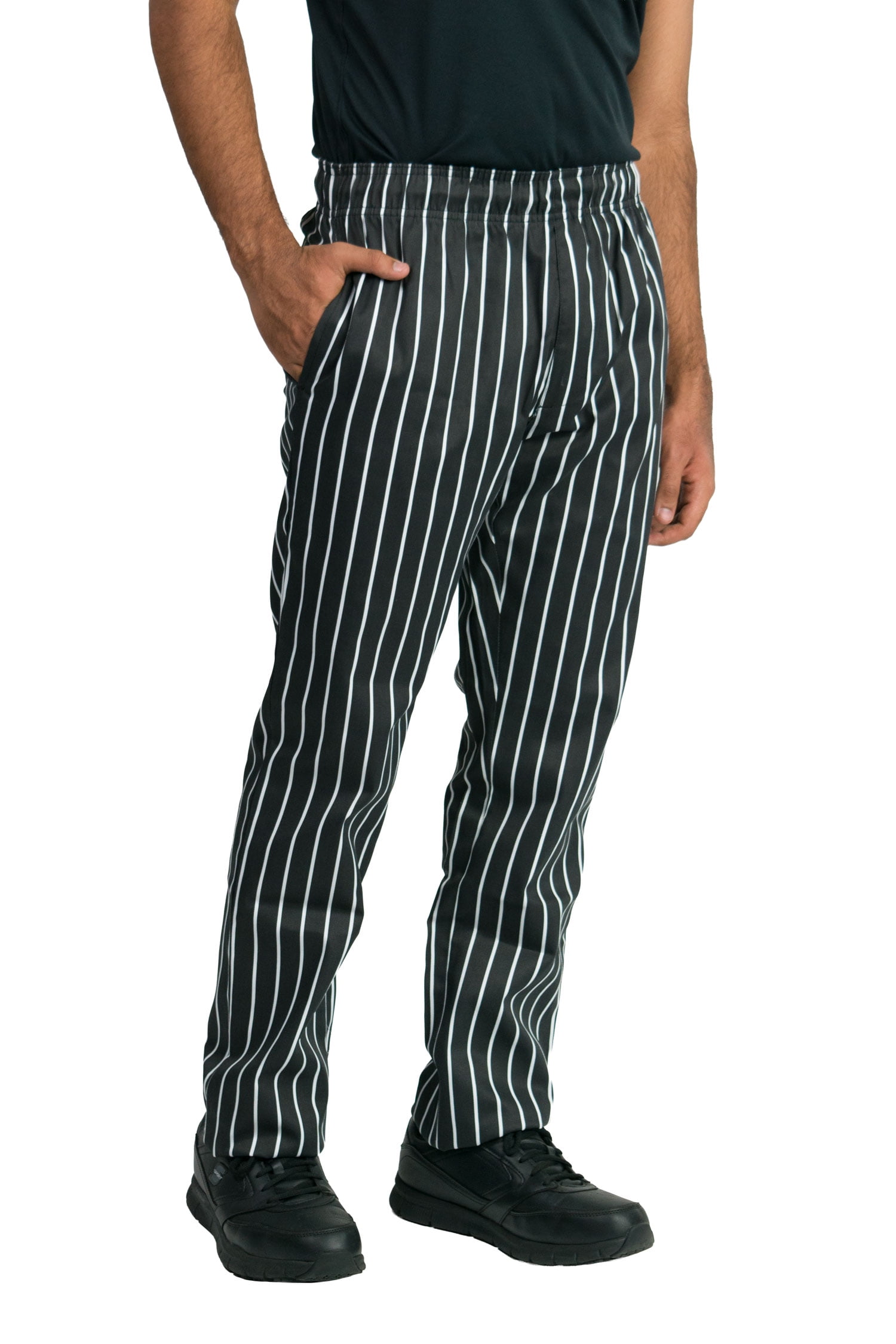 Chef Code Modern Fit Chef Pants with Zipper Fly, Chalkstripe, Small ...