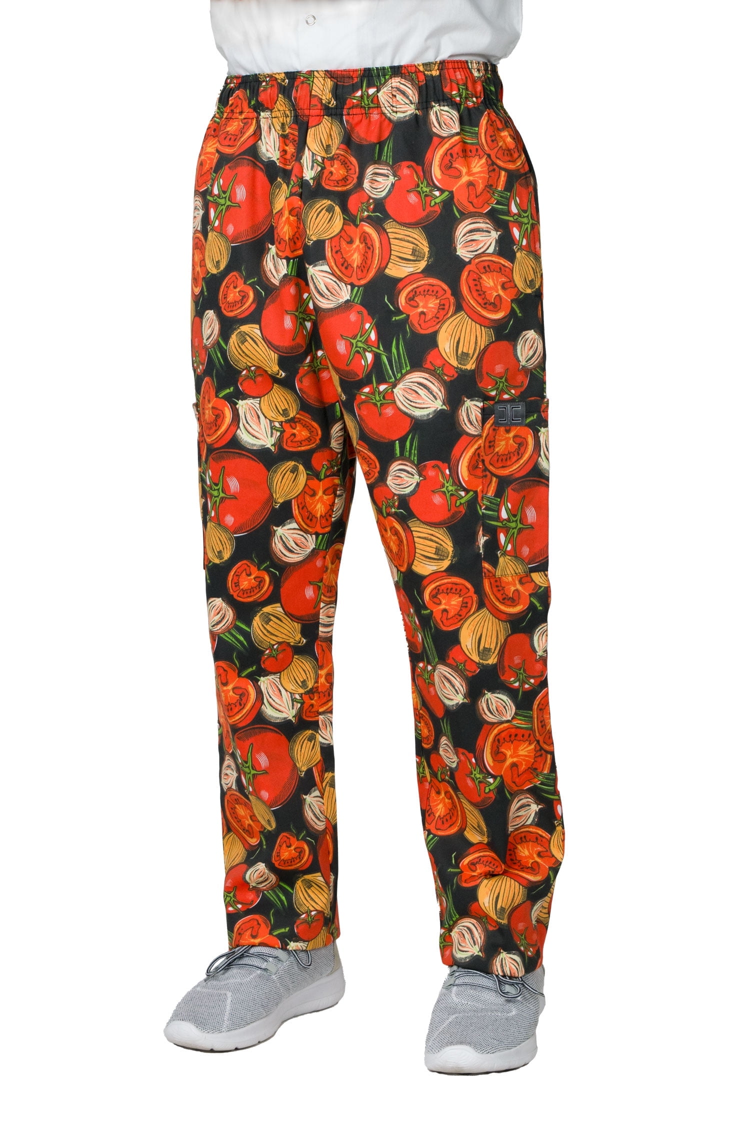Chef Code Modern Fit Unisex Cargo Chef Pants, Elastic Waist, Tomato ...