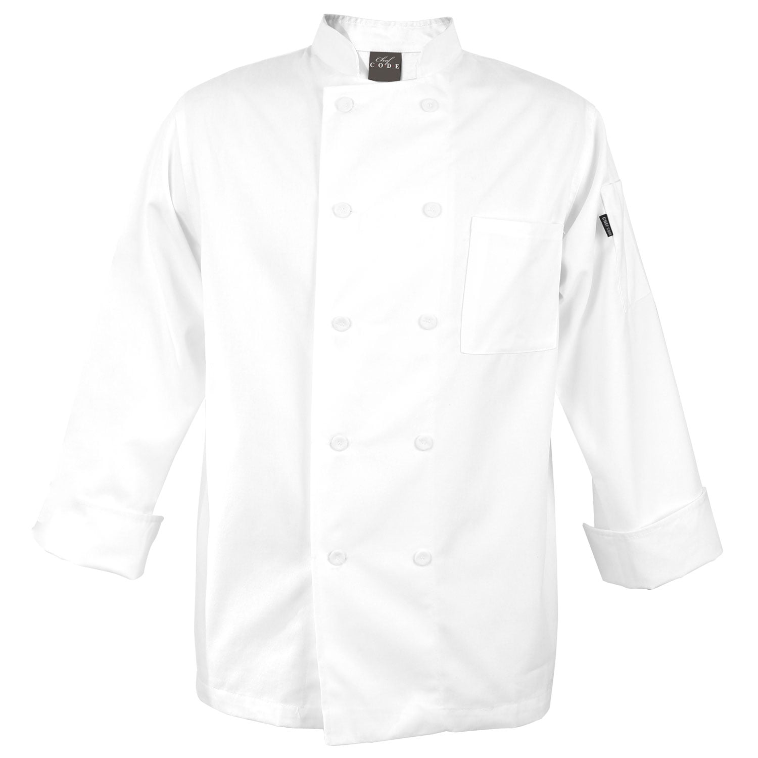 Chef Code Stephano Classic Chef Coat with Cloth Covered Buttons CC110CB - Walmart.com
