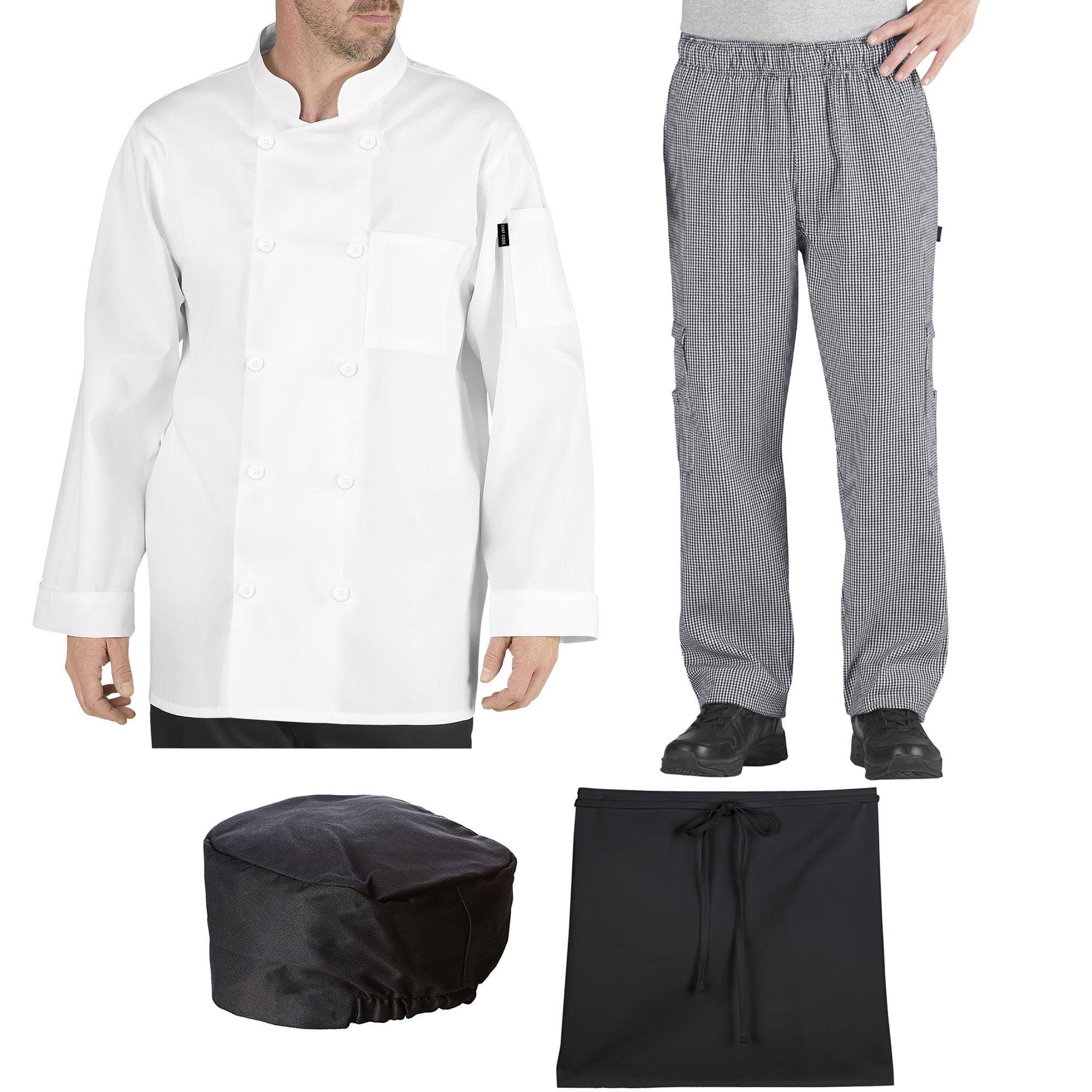 Chef Code Student Chef Bundle Pack Includes Chef Coat, Pants, Hat ...