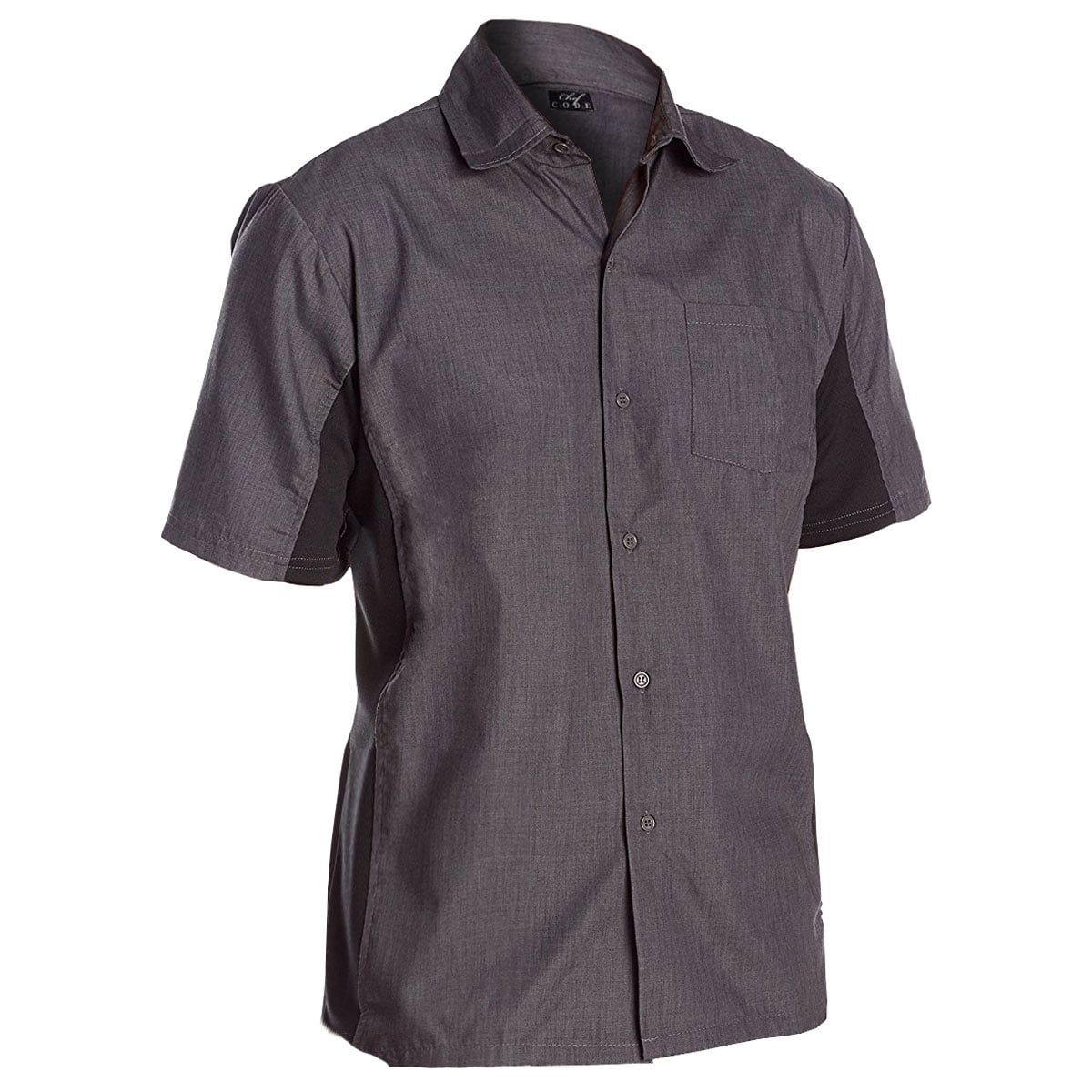 Chef Code Utility Work Shirt with Button Front and Vent Side Panels ...