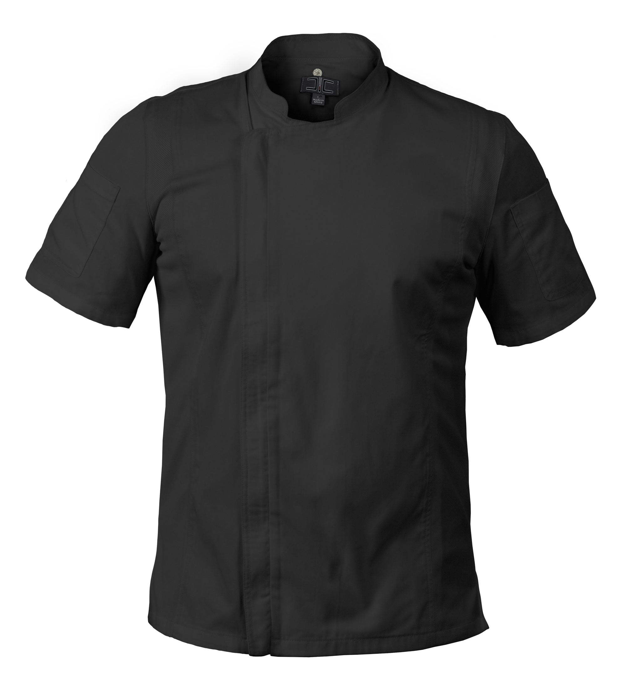Chef Code Zip Front Cool Breeze Chef Coat, Black, M - Walmart.com