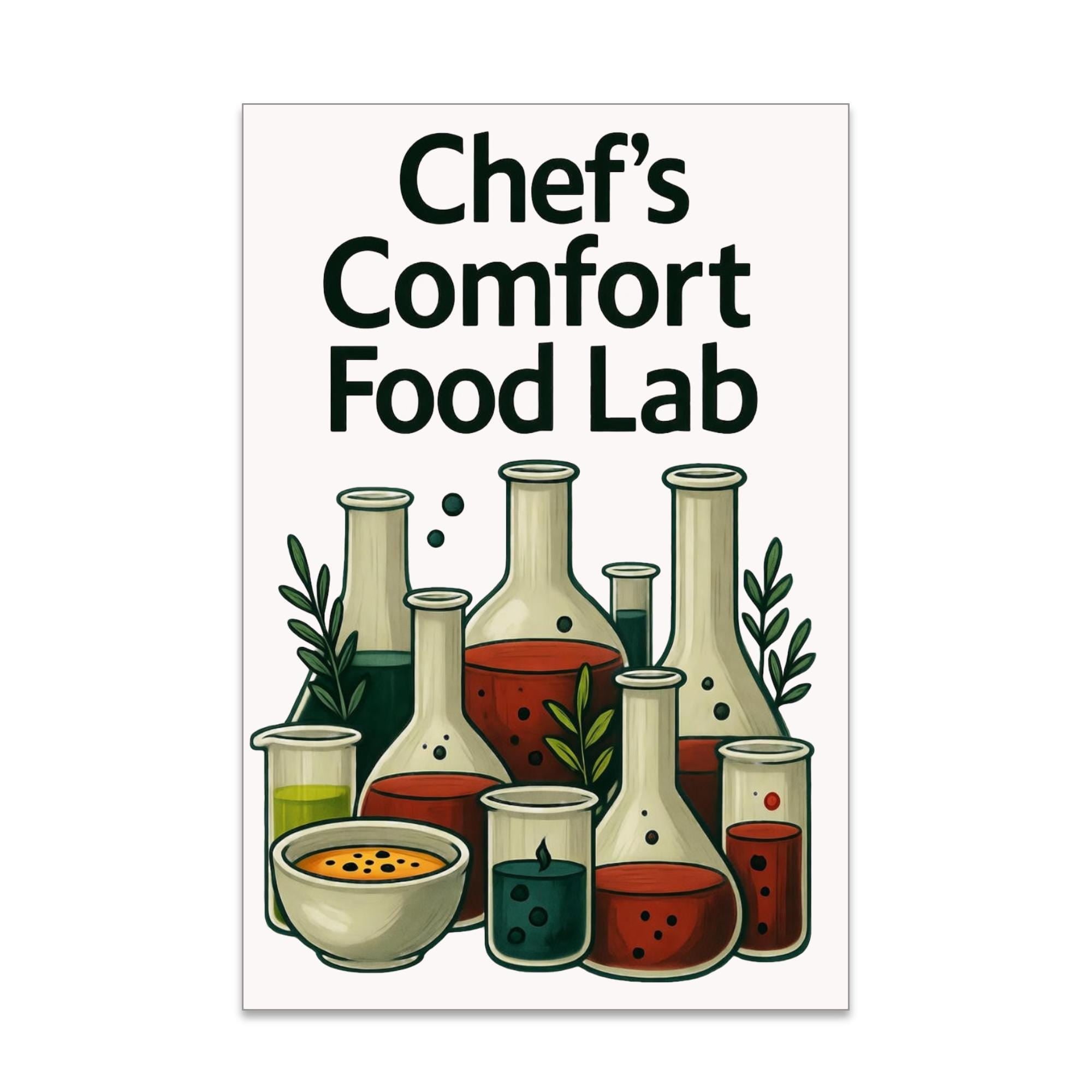 Chef Comfort Food Poster - Wall Decor for Kitchen gift 13x19 - Walmart.com