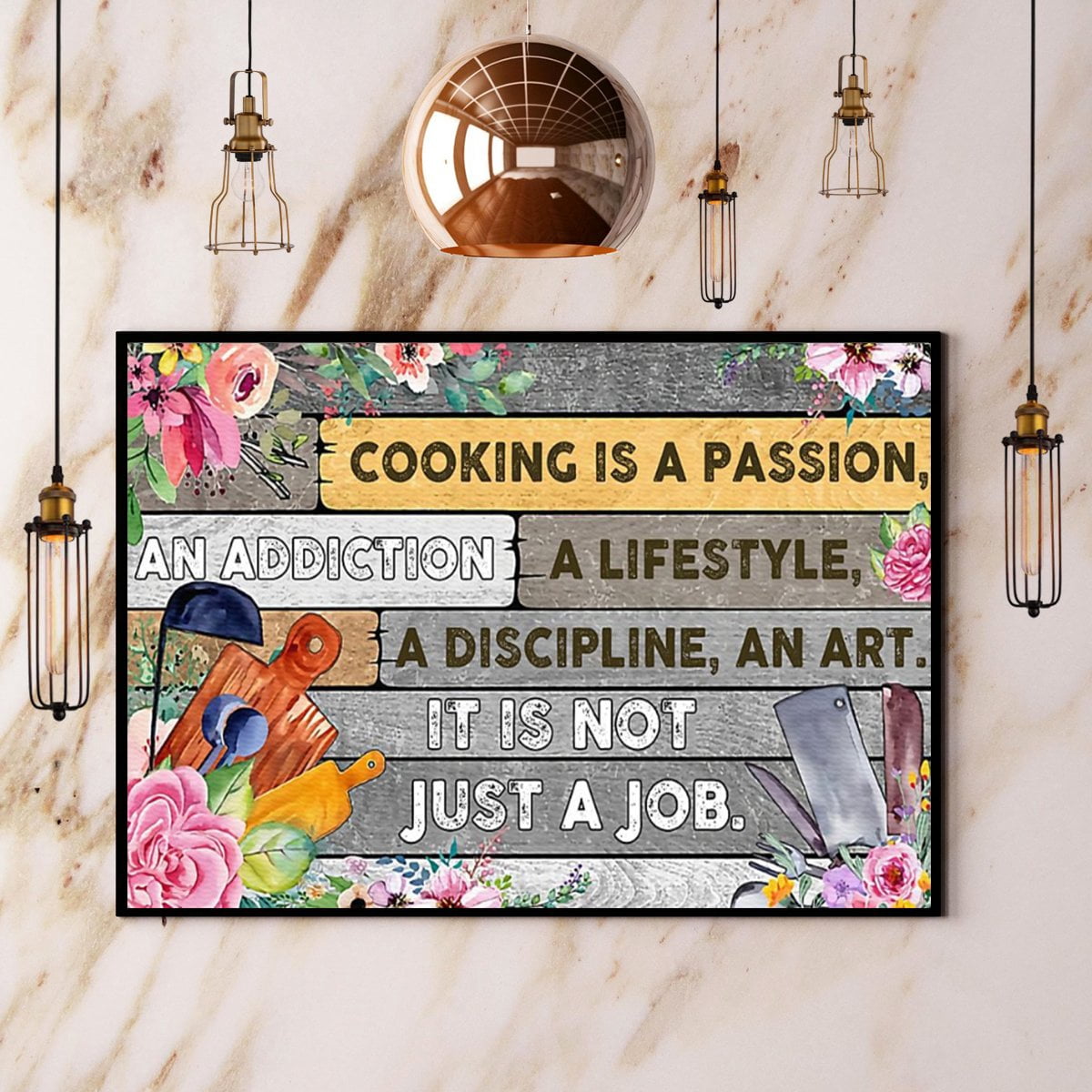 Chef Cooking Is A Passion Not Just A Job Paper Poster No Frame Matte ...