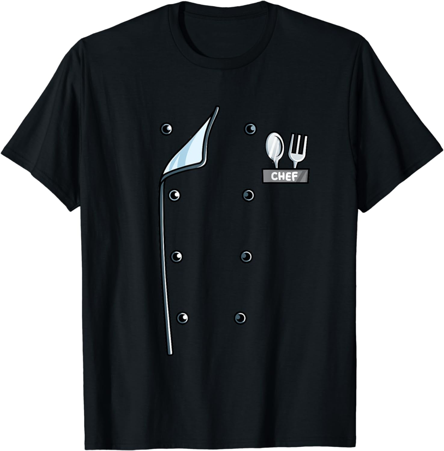 Chef Costume Coat Uniform Funny Cook Jacket for Cooking T-Shirt ...