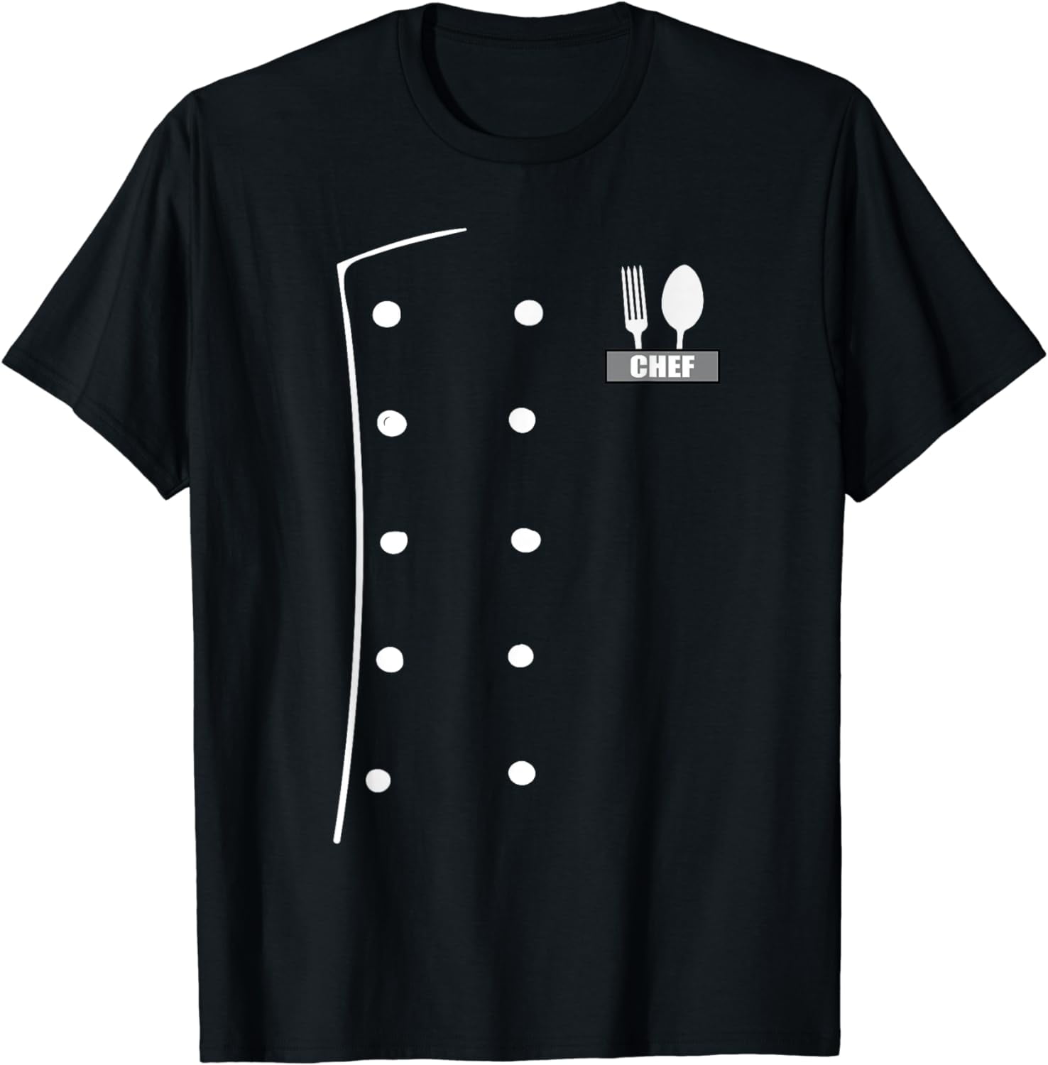 Chef Costume Coat Uniform Funny Cook Jacket for Cooking T-Shirt ...